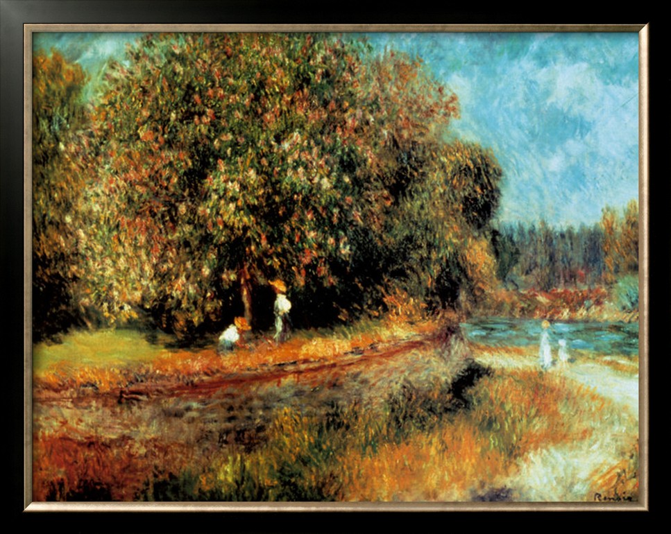 Chestnut Tree in Bloom - Pierre Auguste Renoir Painting [R130531P01124 ...