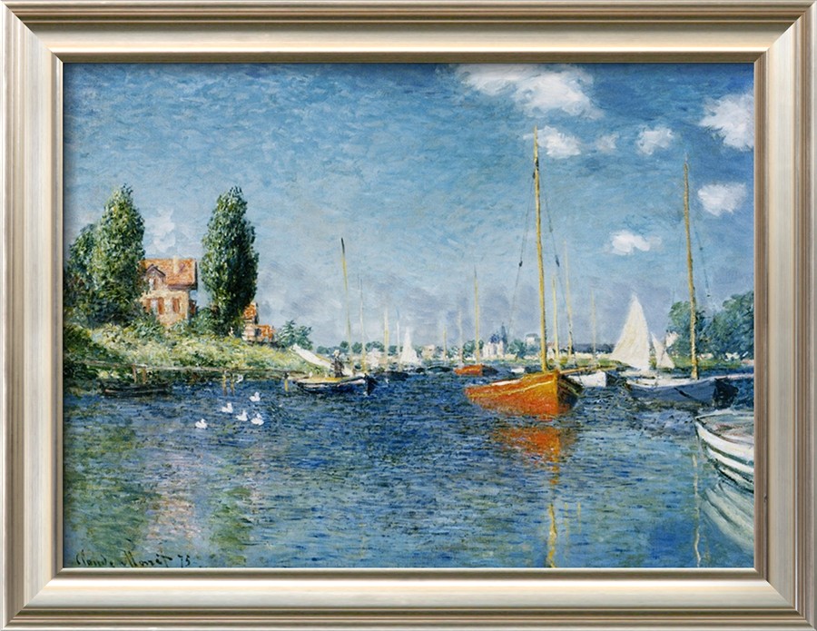 Red Boats, Argenteuil-Claude Monet Painting [M130401P00105] - $95.00 ...