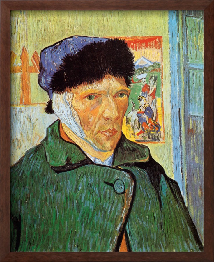 Self - Portrait with Bandaged Ear - Vincent Van Gogh Paintings ...