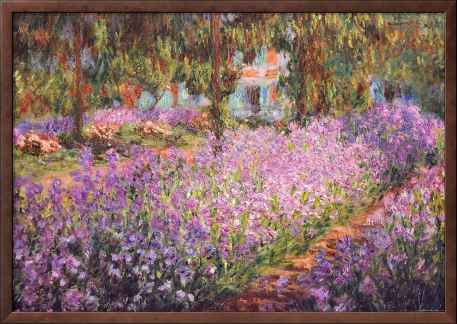 The Artists Garden At Giverny, C.1900-Claude Monet Painting ...